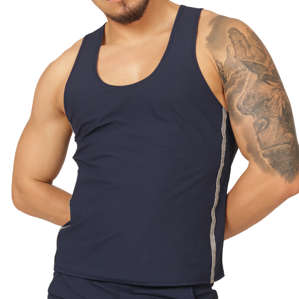 CLUB BLUE TANK – Gigo Underwear & MensWear